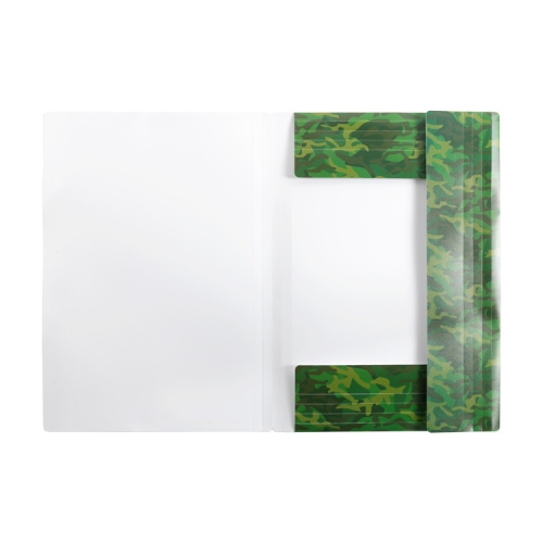 Elasticated 3 Flaps Folder with Spine Label, Opaque, PP Foolscap ...