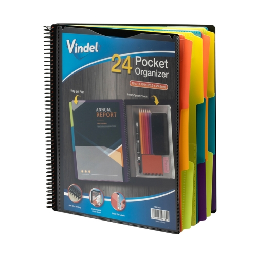 24 Pocket Poly Project Organizer