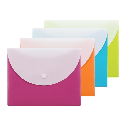 Poly Envelopes with Snap Button Closure, 2-Pocket, PP A5,Document Wallets