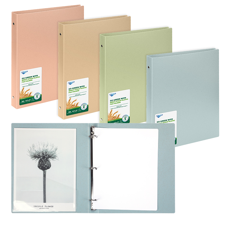 3-Ring Binder, Wheat Straw Plastic,Wheat Straw Collection