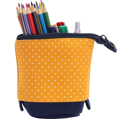 Pop-up Pencil Case,Yellow+Indigo,Pencil Cases