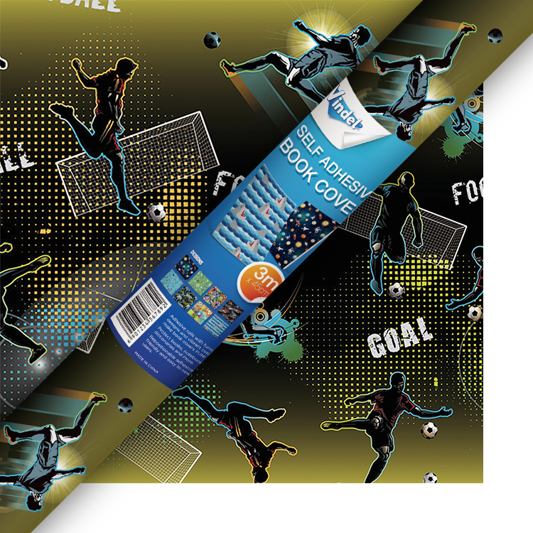 Self-adhesive Book Cover Football Design