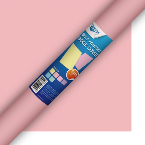 Self-adhesive Book Cover Pastel Red