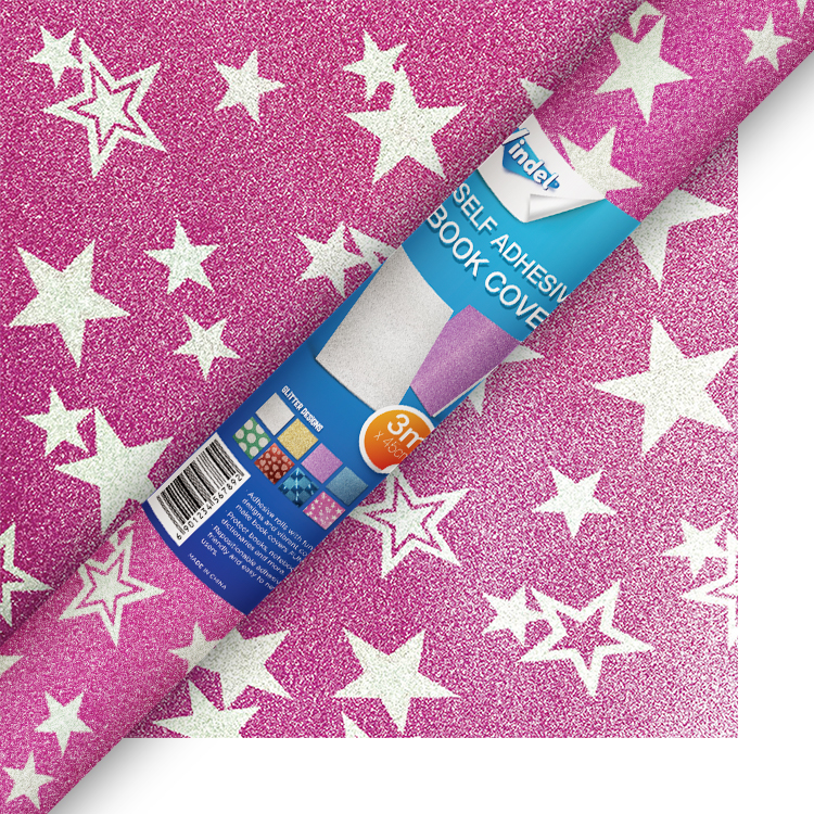 Glitter Self-adhesive Book Cover Stars
