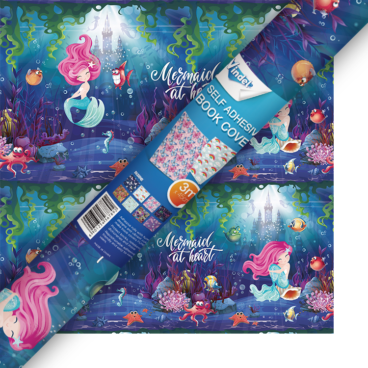 Self-adhesive Book Cover Mermaid