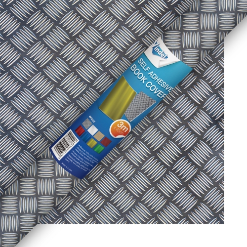 Metallic Self-adhesive Book Cover Silver Plate