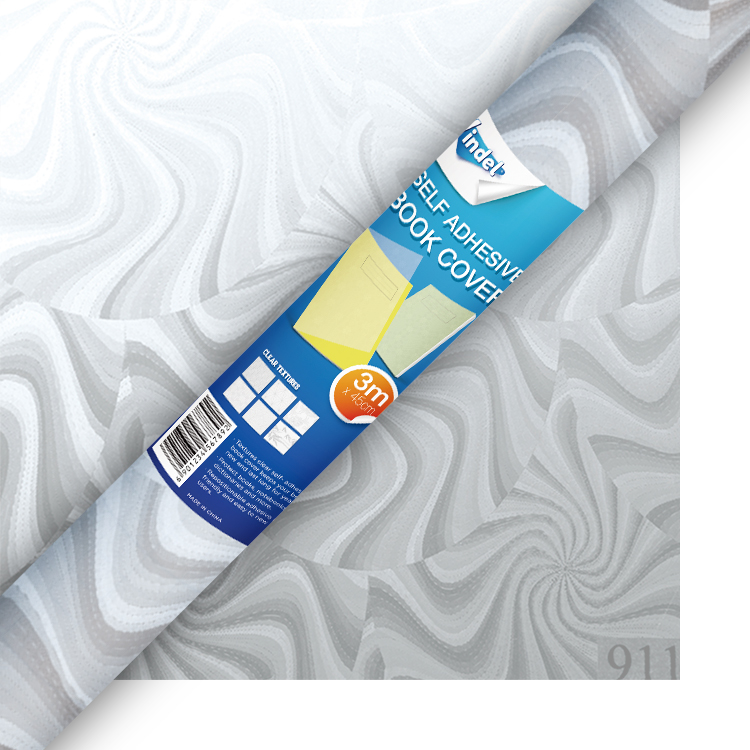 Textured Clear Self-adhesive Book Cover