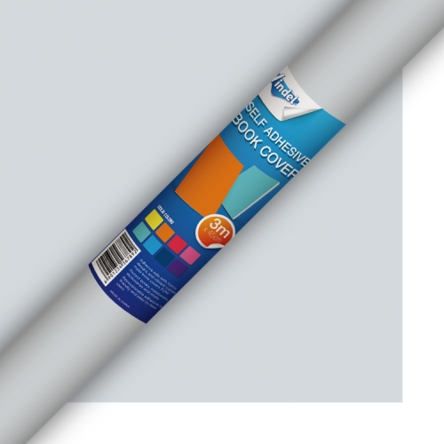 Self-adhesive Book Cover Light Gray