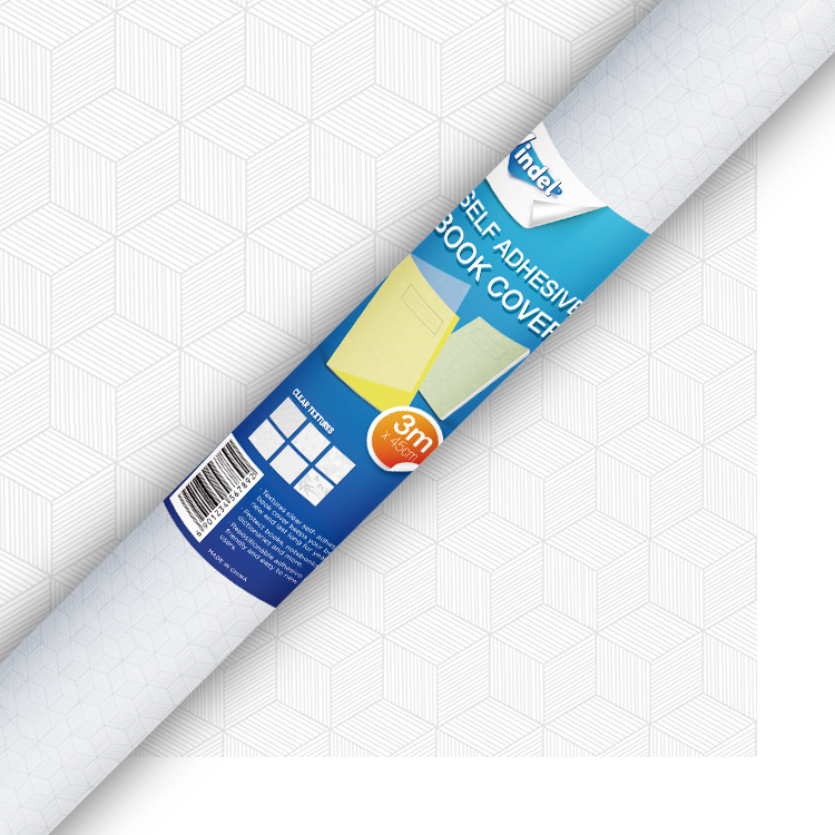 Textured Clear Self-adhesive Book Cover