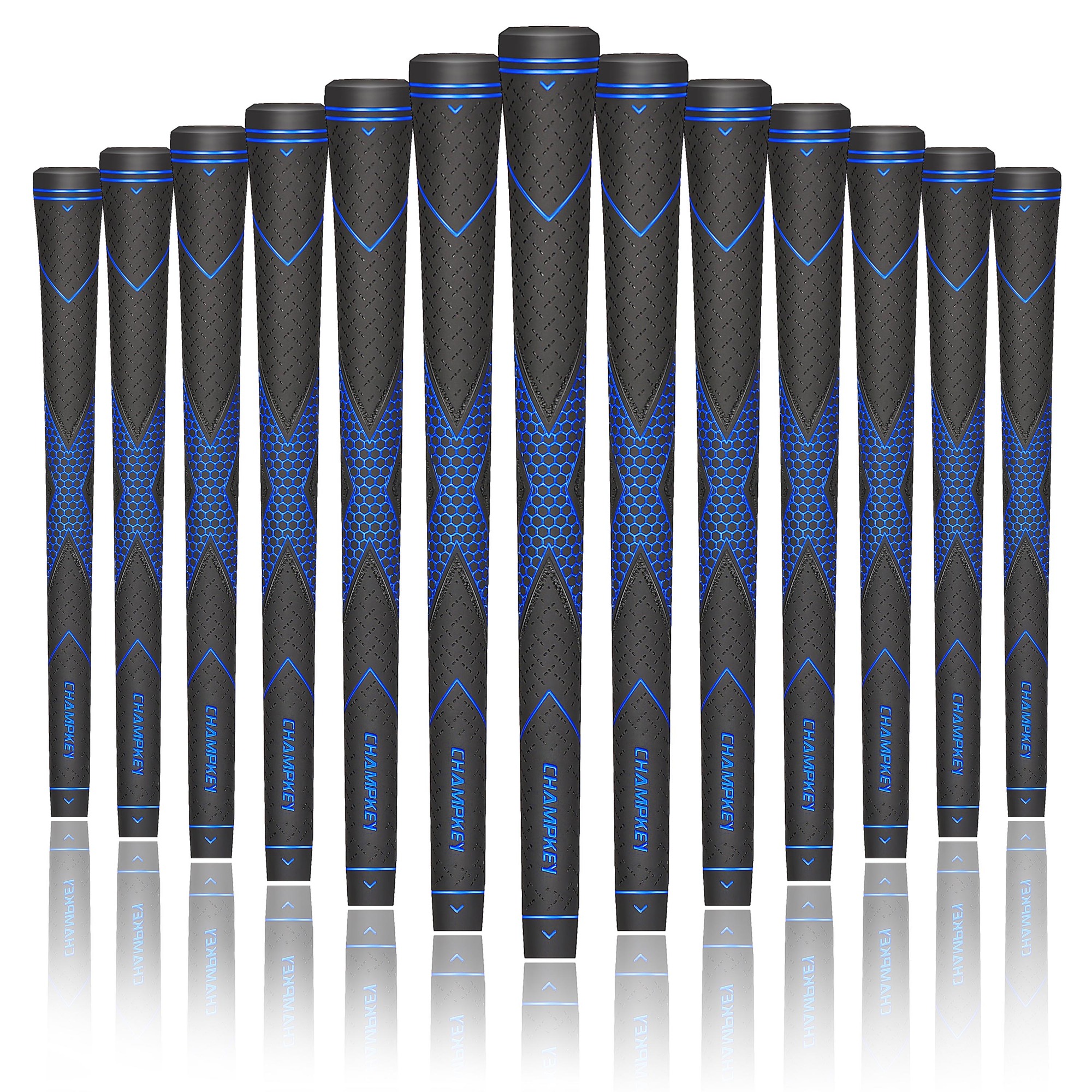13 x CHAMPKEY Traction-X Golf Grips | High Traction And Feedback Rubber