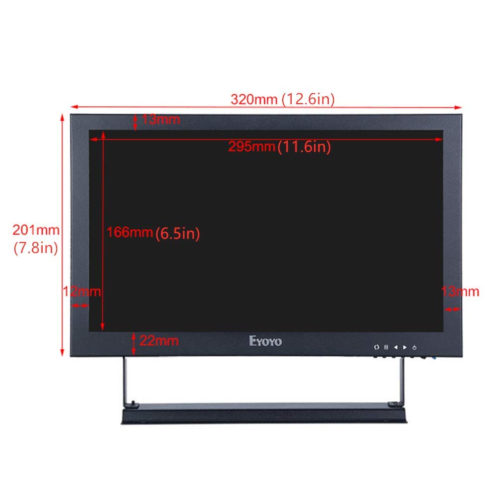 2k Small Eyoyo 13.3 Inch Touchscreen Monitor 1920x1080 IPS Portable ...