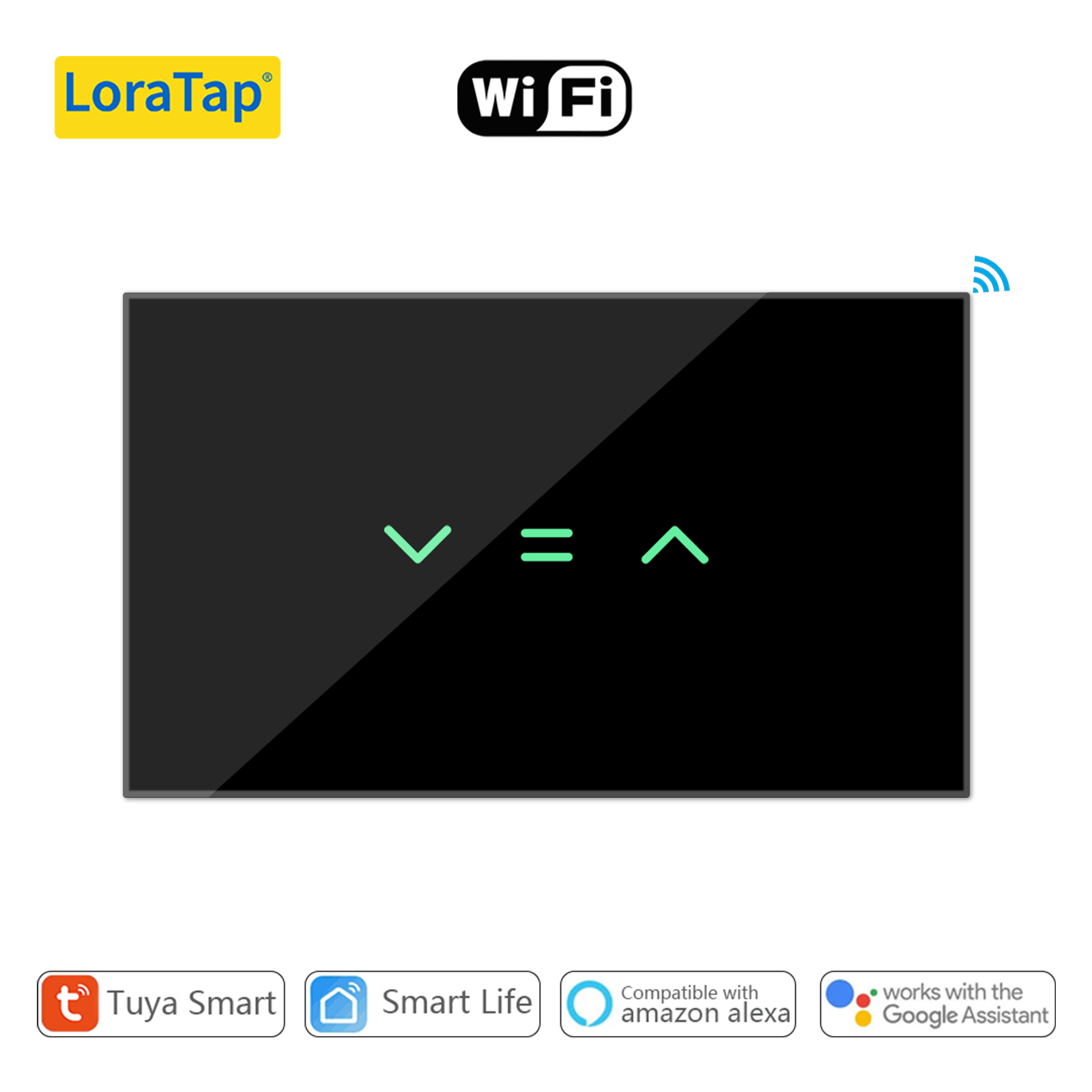 LoraTap US Curtain Blinds Roller Shutter Switch Backlight Tuya Smart ...