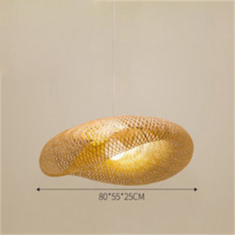 Bamboo Ceiling Light Shade Hanging Light Lamp round ceiling lighting ...