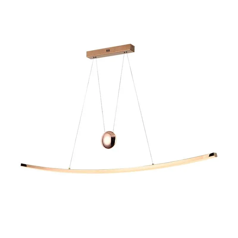 Modern simple stainless steel chandelier lifting chandelier luxury ...