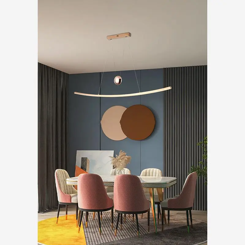 Modern simple stainless steel chandelier lifting chandelier luxury ...