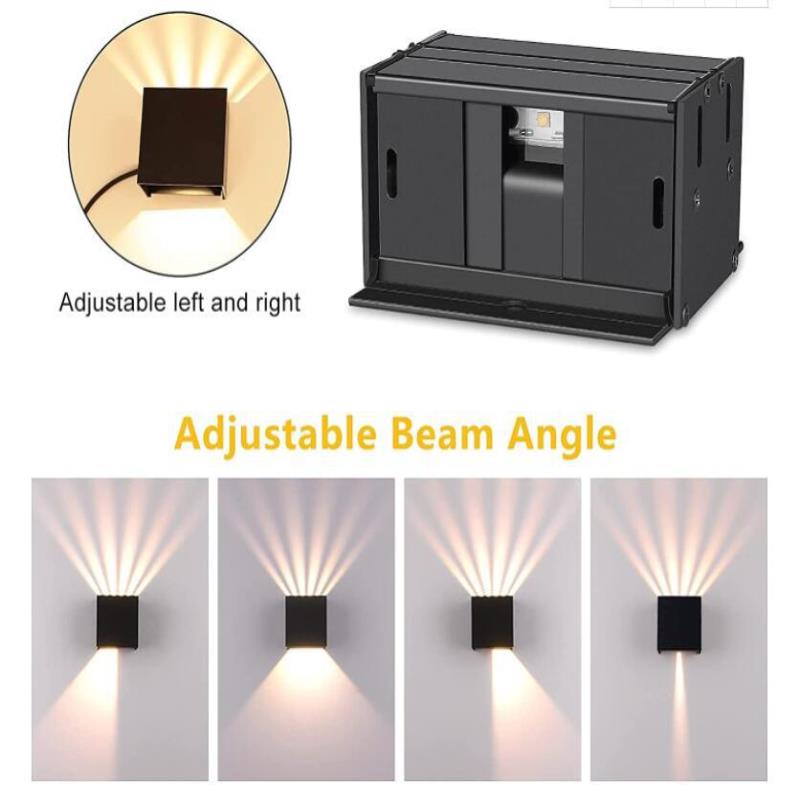 Outdoor Waterproof Balcony Decoration Led Lighting Fixture Black Square ...