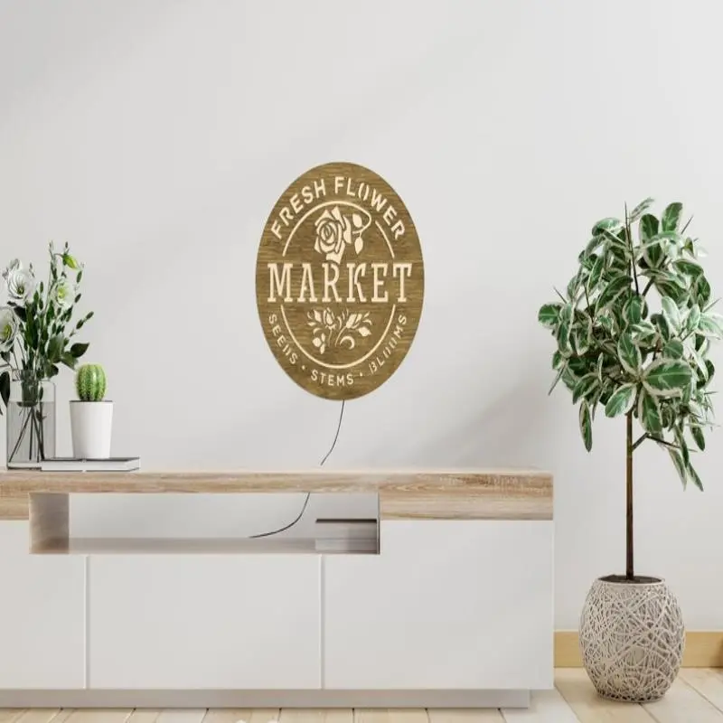 Indoor outdoor Custom laser cut led backlit logo sign bar club shop ...