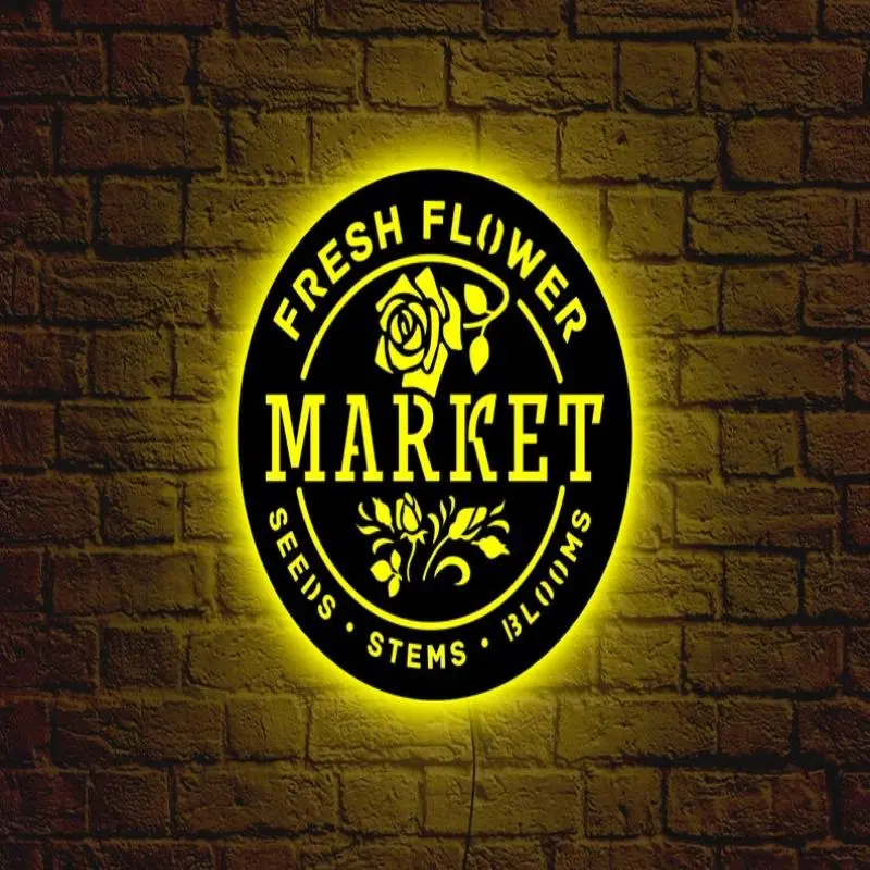Indoor outdoor Custom laser cut led backlit logo sign bar club shop ...