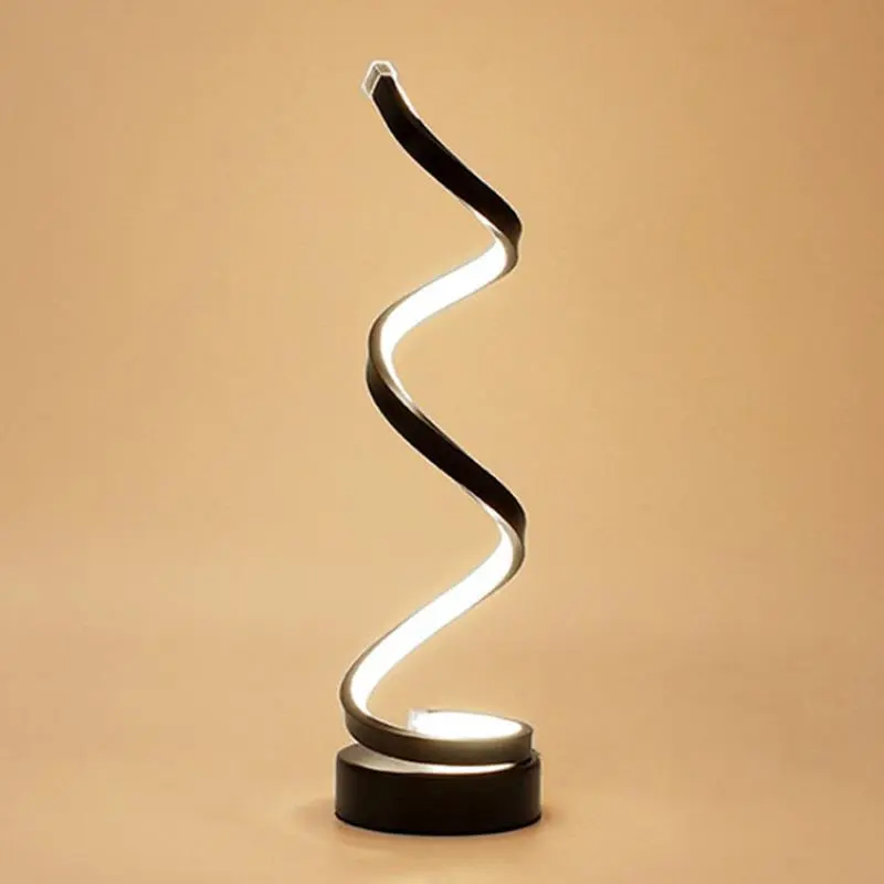 Modern Spiral Desk Lamp Simple Adjustable LED Desk Lamp.