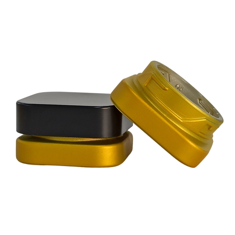 Cube square Qube small rosin jars 3ml 5ml 7ml 9ml Square Premium Glass ...