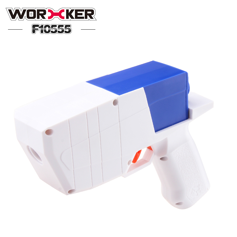 Worker Toys Hurricane Semi-automatic Electric Blaster - White,Blaster