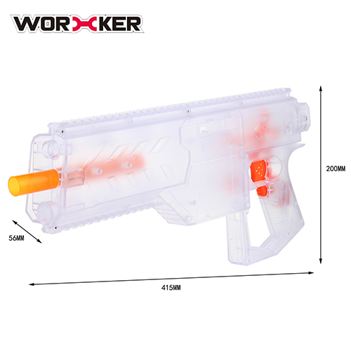 Worker Toys Dominator Blaster Main Body - Transparent,Blaster