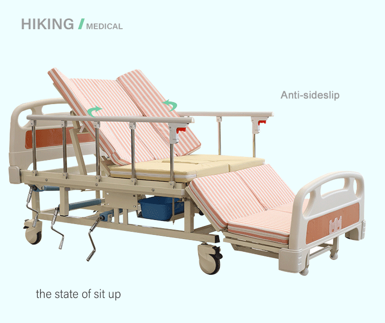 Multi functional manual home care bed
