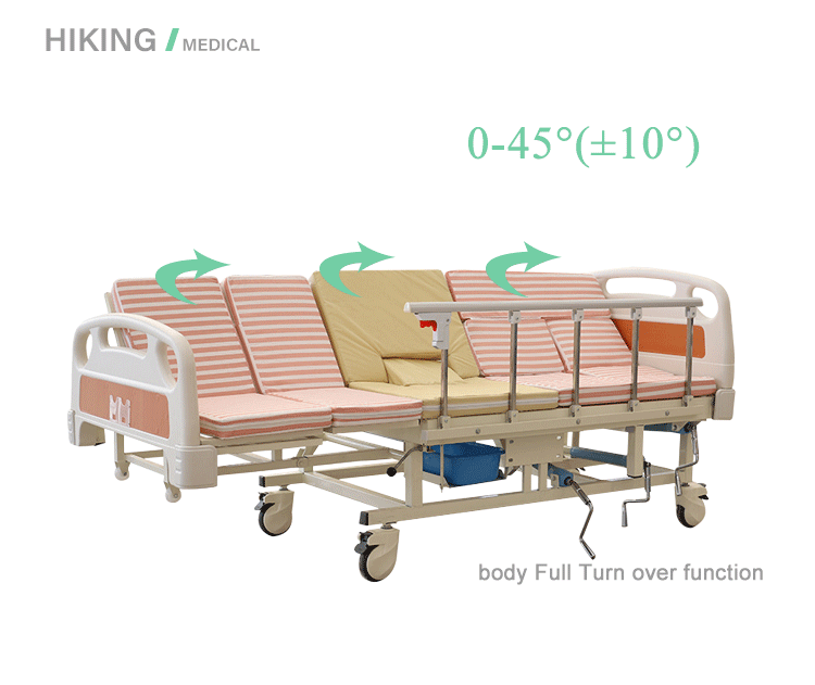 Multi functional manual home care bed