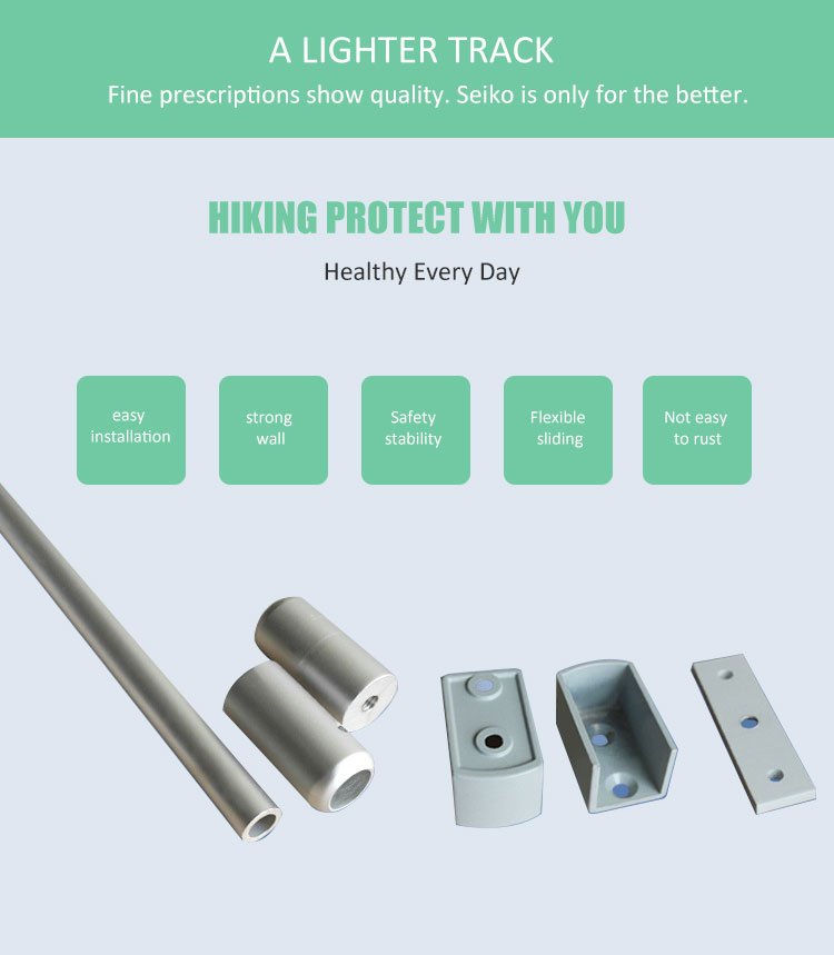 aluminum hospital curtain rail hardware metal ceiling mount bendable ...