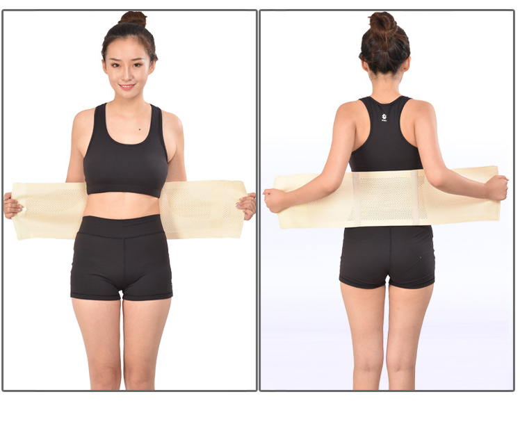 Four seasons hollow breathable abdomen with no curling thin belt belts ...