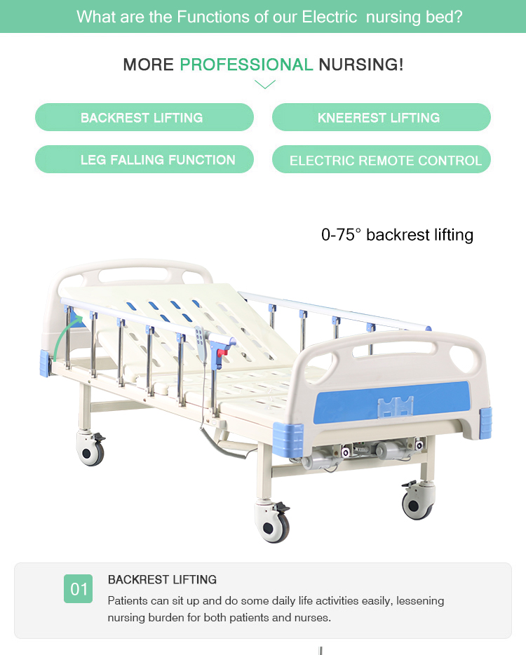 Electric 2 function hospital bed,electric hospital bed