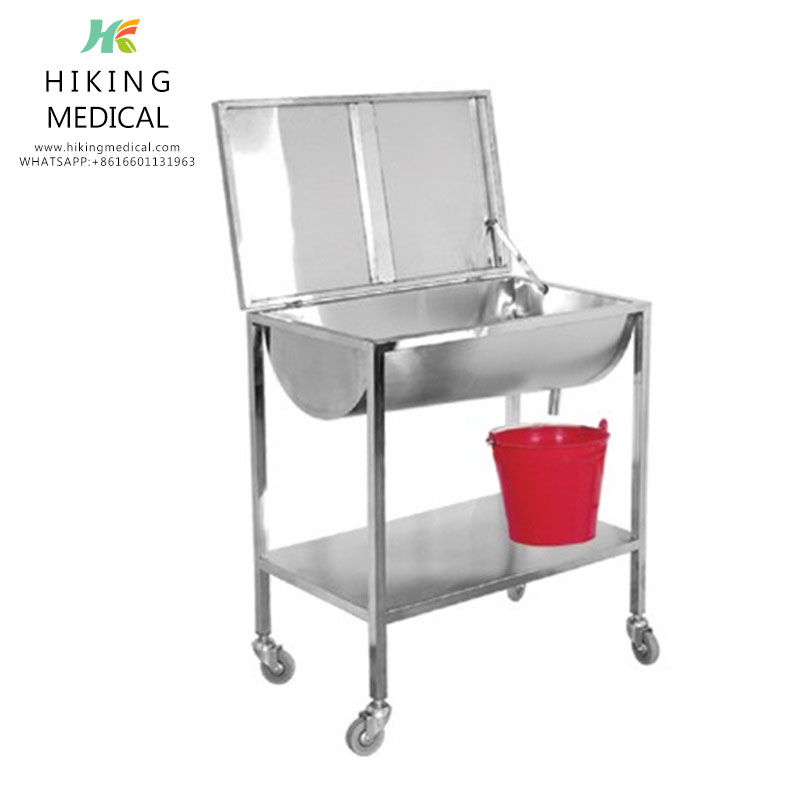 Stainless steel debridement cart,Medical trolley