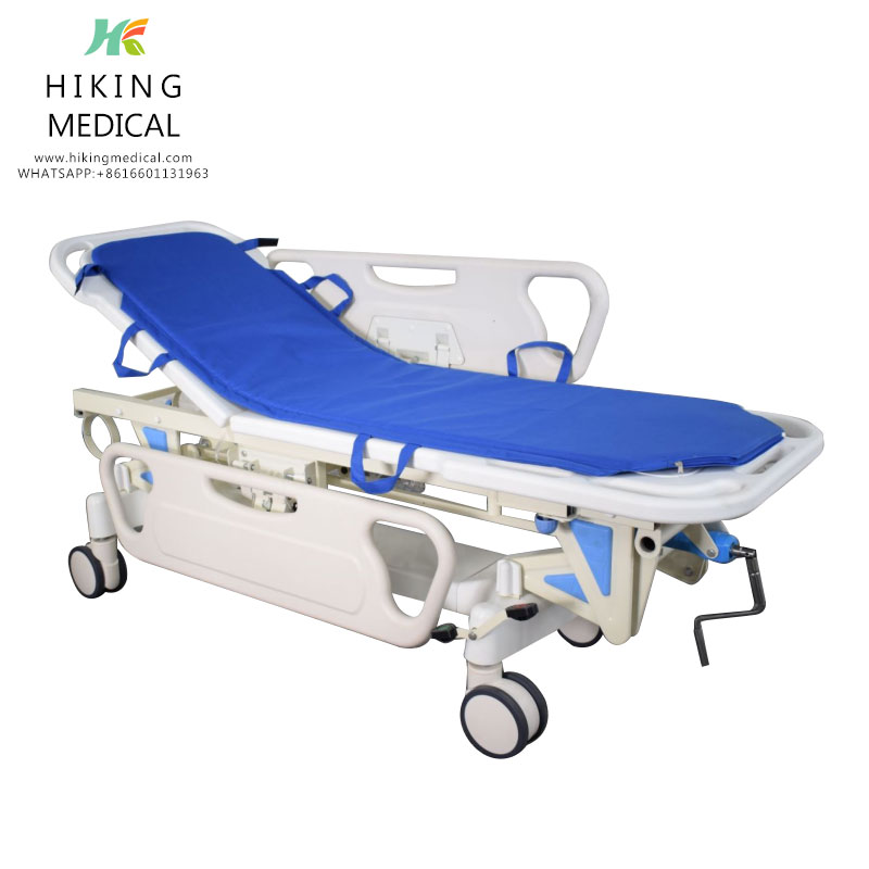 luxurious hydraulic hospital manual Patient transfer bed with wheel ...