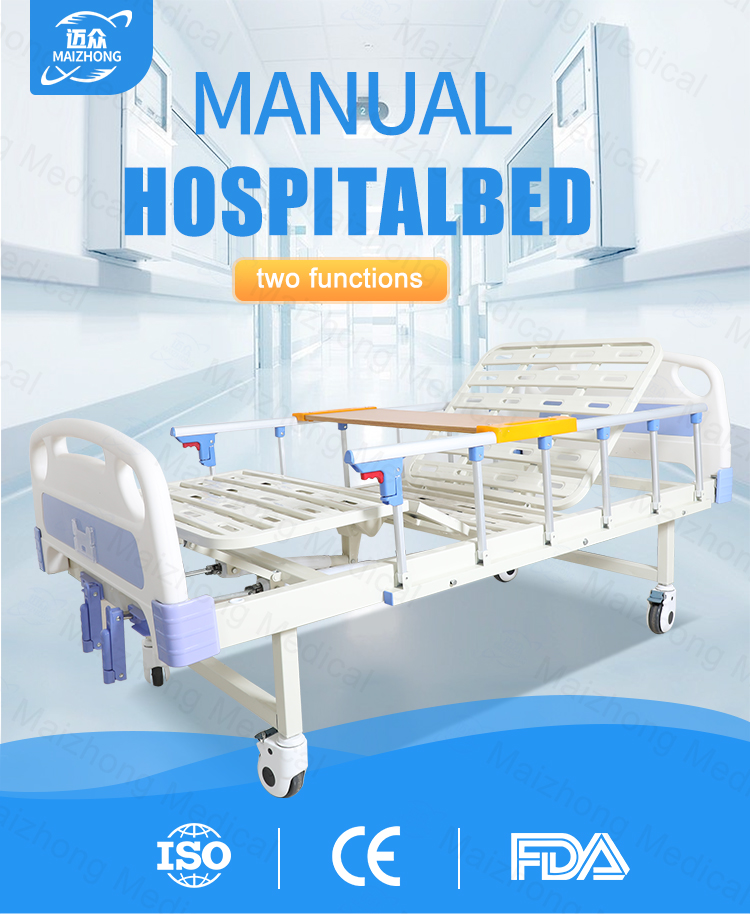 New Product 2 Crank Bed 2 Function Medical Patient Hospital Nursing Bed ...