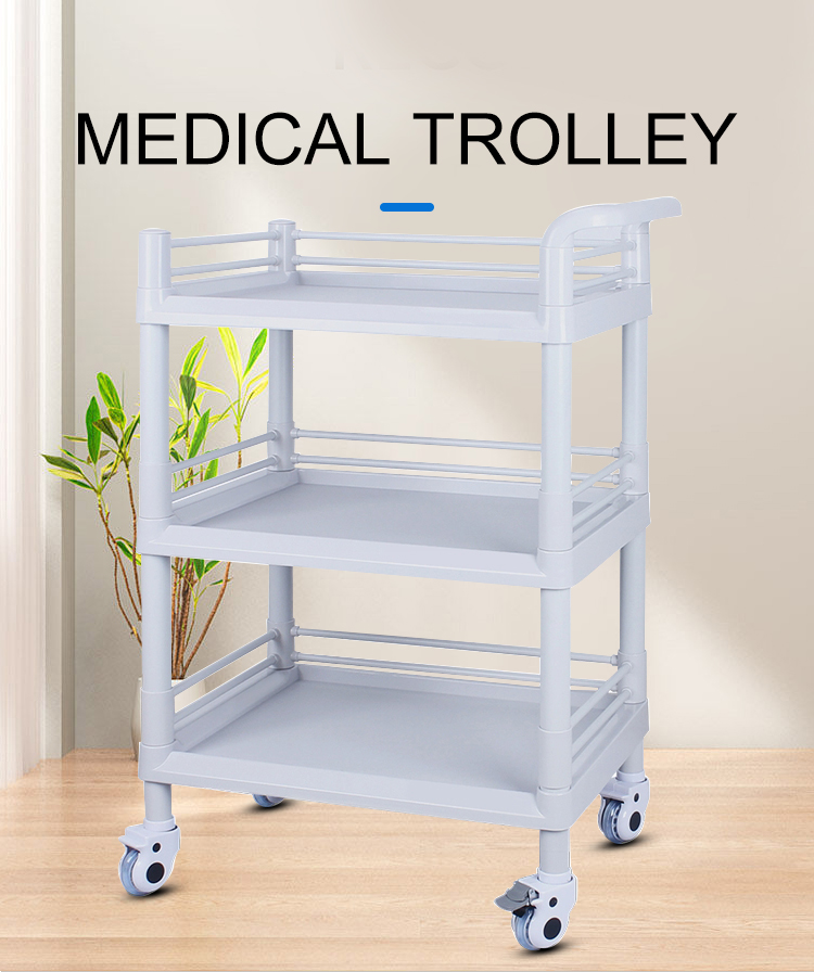 Stainless Steel Medical Trolley for Hospital Furniture Medical Delivery ...