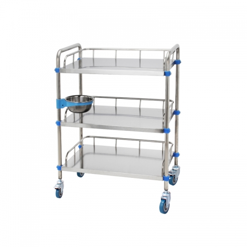 Stainless Steel Medical Trolley for Hospital Furniture Medical Delivery ...