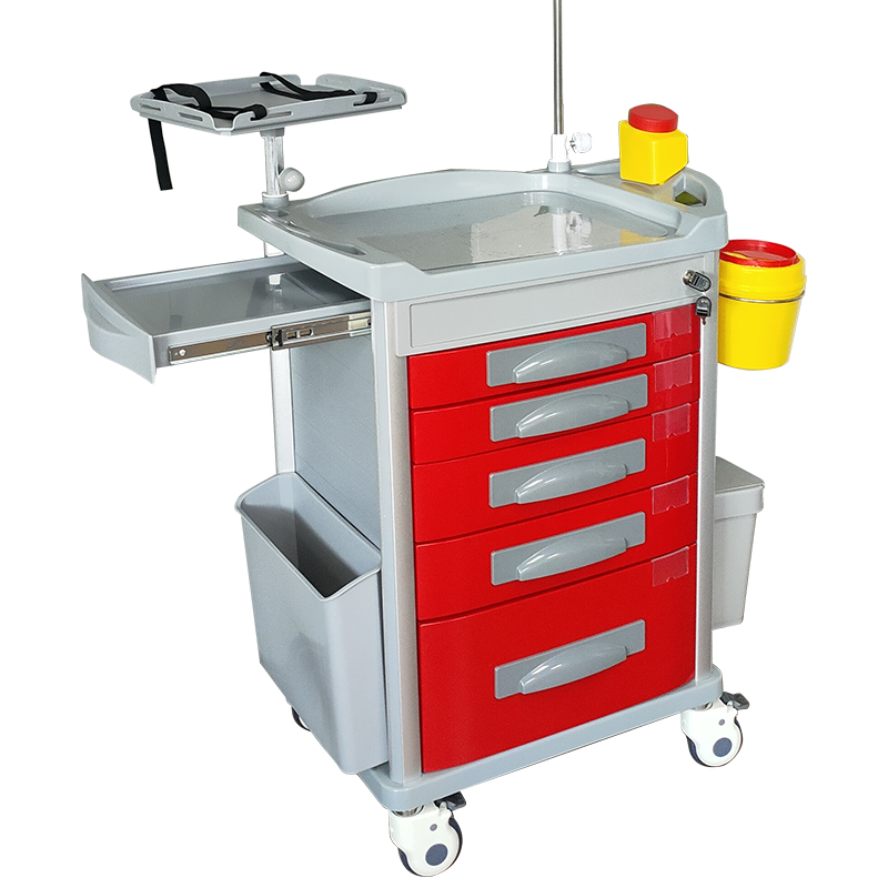 factory price hospital clinic movable medicine cart transfusion abs ...