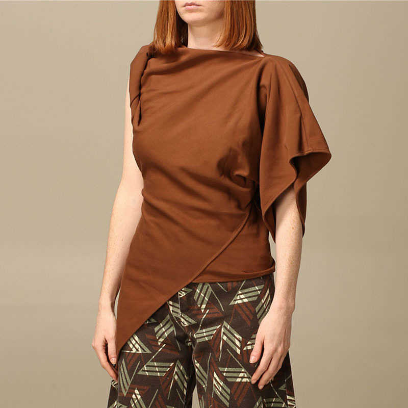 TWOTWINSTYLE Asymmetrical Irregular Shirts
