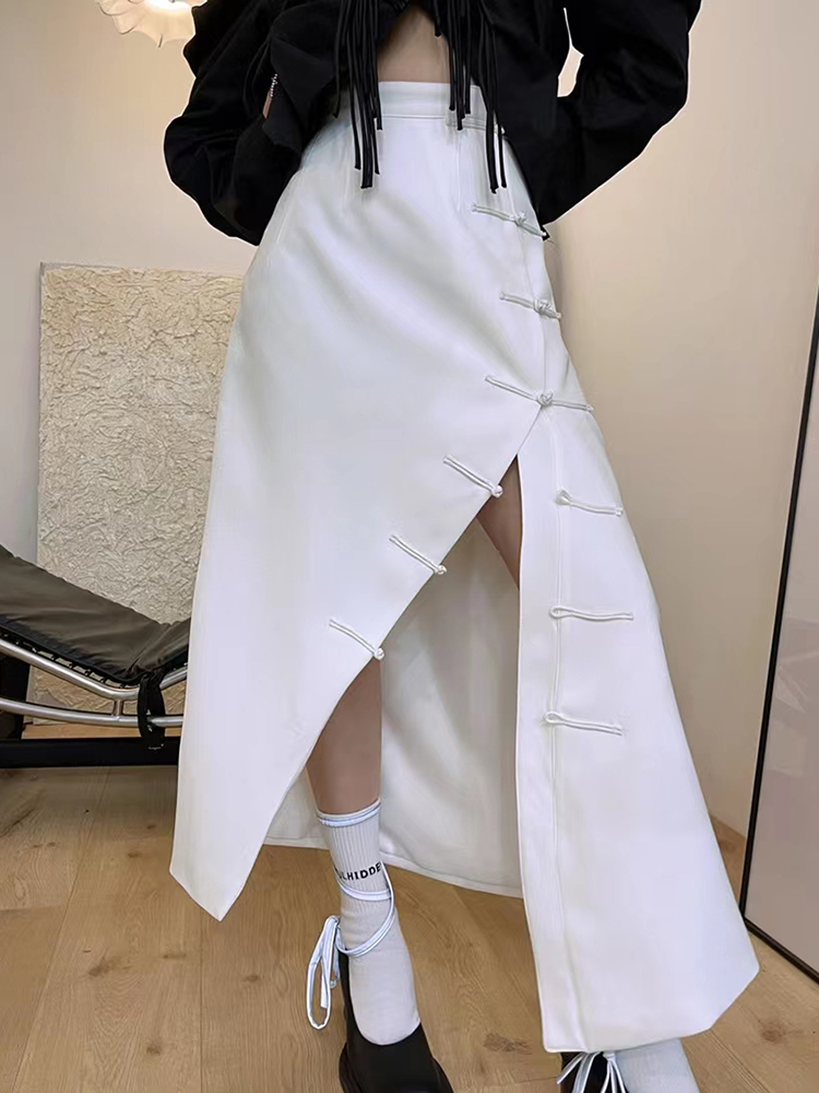 TWOTWINSTYLE High Waist Minimalist Skirt