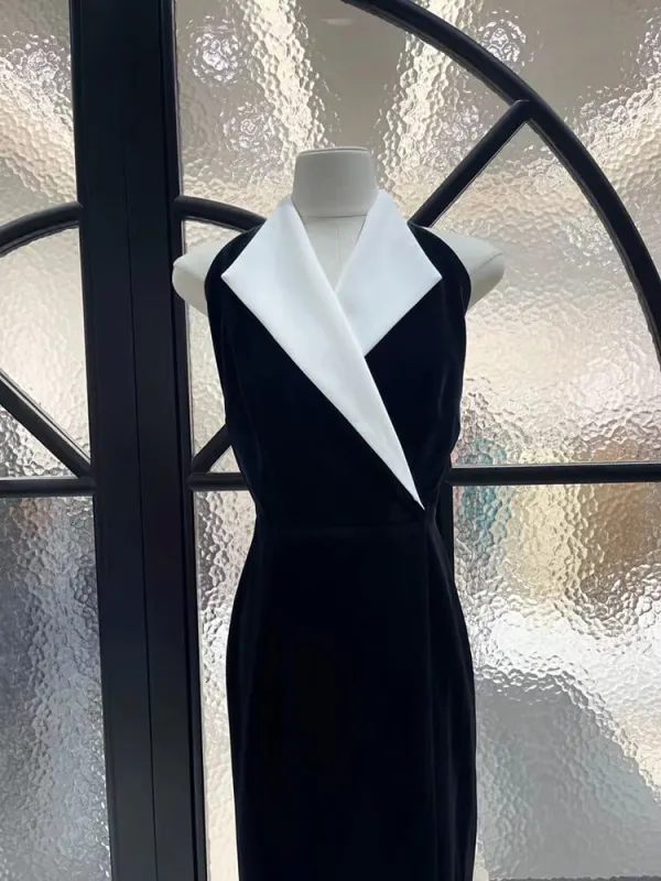 TWOTWINSTYLE Slimming Elegant Dresses For Women Notched Collar ...