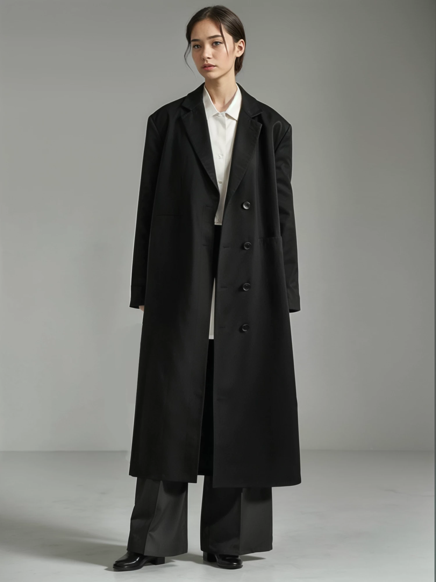 TWOTWINSTYLE Silhouette Long Suit Jacket