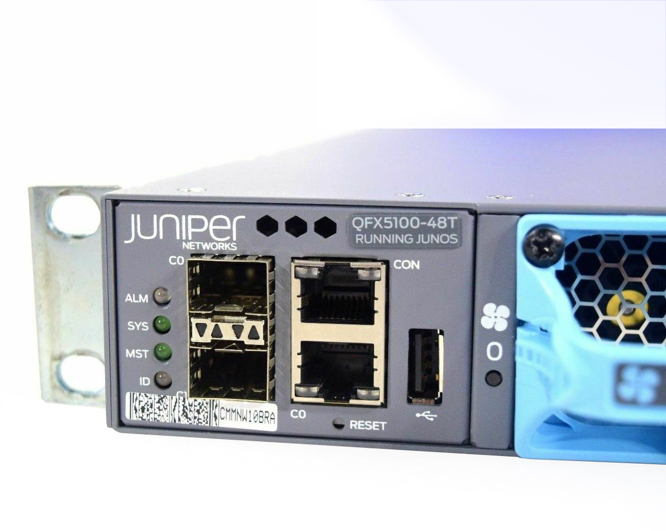 Juniper QFX5100, 48X10GT+6X40G 2 AC BF QFX5100-48T-AFI RJ-45 Switch ...