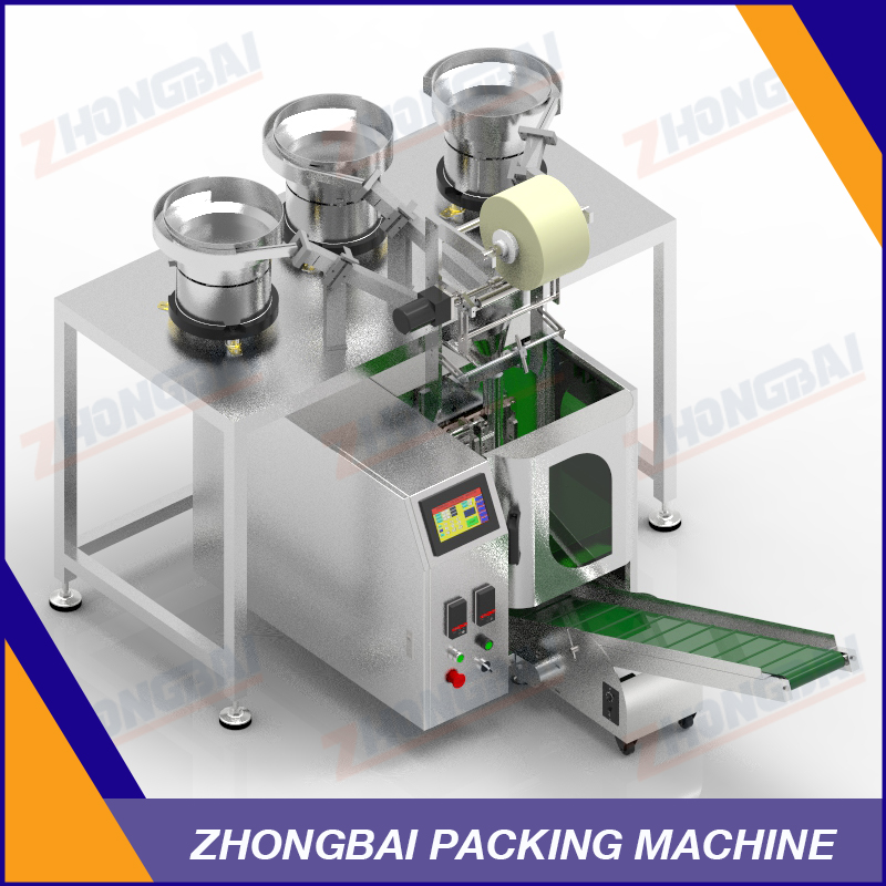 Brass Connector Packing Machine with Vibratory Feeder Counting