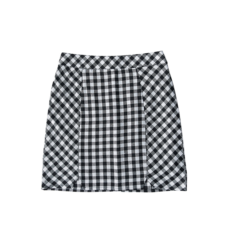 Black And White Plaid Skirt Sports Wear Yoga Wear black-and-white-plaid-skirt-sports-wear-yoga-wear
