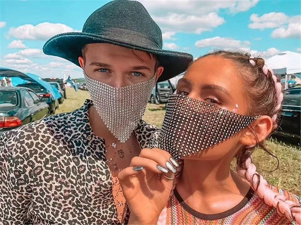 Diamond Mask Fashion Rhinestone Mask,