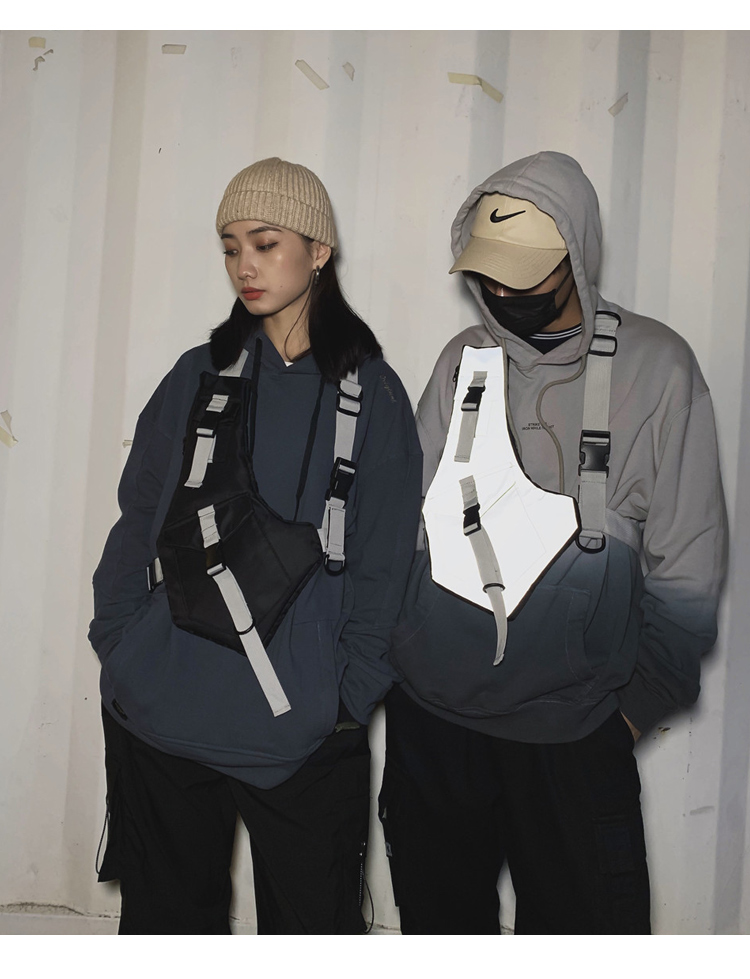 3M reflective chest bag Tactical backpack,