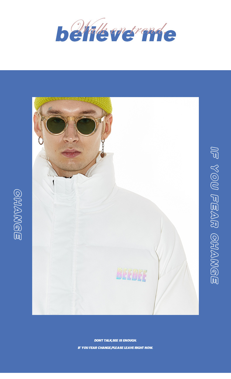 2020 monogrammed reflective cotton loose bread suit,Jacket & Coat