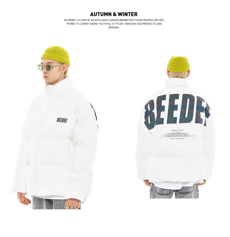 2020 monogrammed reflective cotton loose bread suit,Jacket & Coat