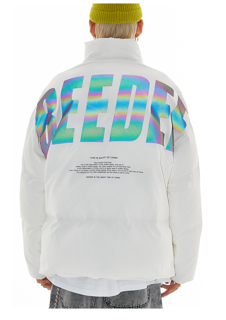 2020 monogrammed reflective cotton loose bread suit,Jacket & Coat