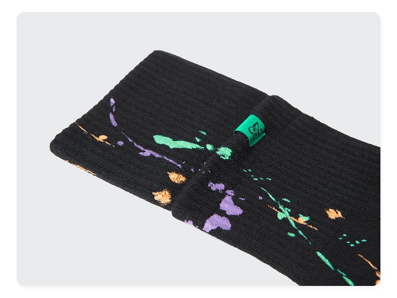 2021 luminous splash ink graffiti unisex socks 22002S21,